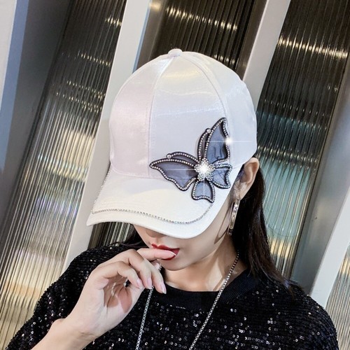 Butterfly Water Diamond Baseball Cap Trend Dad Hats Fishing Cap Outdoor ...