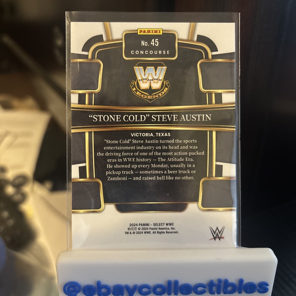 2024 Panini Select WWE Red White & Blue Concourse #45 "Stone Cold ...