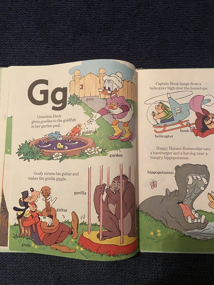 Walt Disney Alphabet A-Z (1983) Volume 1 Fun to Learn Library Mickey ...