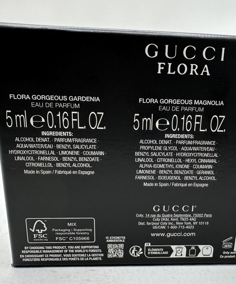 Gucci Mini Flora Eau de Parfum Trio Set 0.16 FL. OZ. | eBay