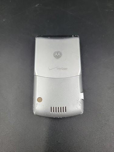 Vintage Motorola RAZR V3 Silver Flip Phone Verizon Untested | eBay