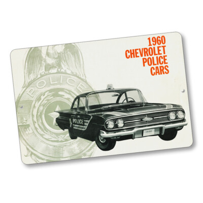 1960 Police Car Brochure Advertisement Design 8x12 In. Aluminum Sign | eBay
