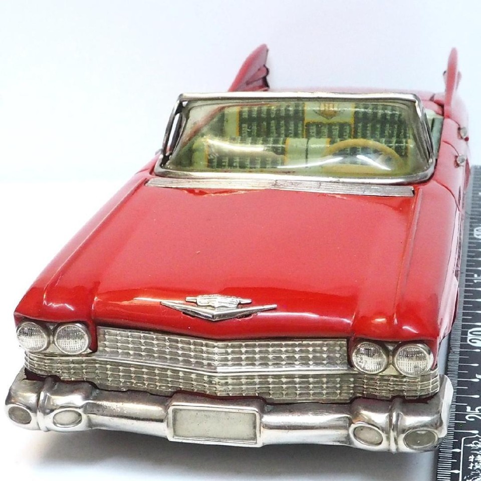 Bandaiya [60 Cadillac Convertible Large Red] in Tin Toy Car, No Box | eBay