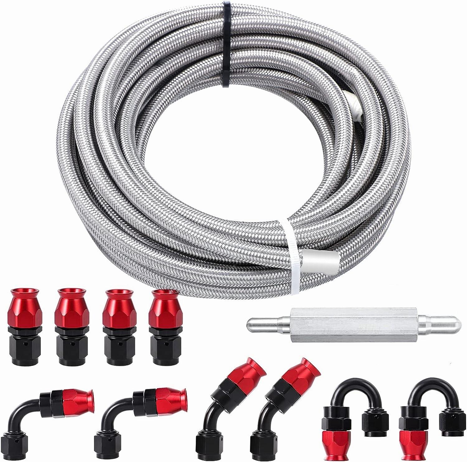 6AN PTFE LS Swap EFI Fuel Line Fitting Kit Stainless Steel Fitting Line ...