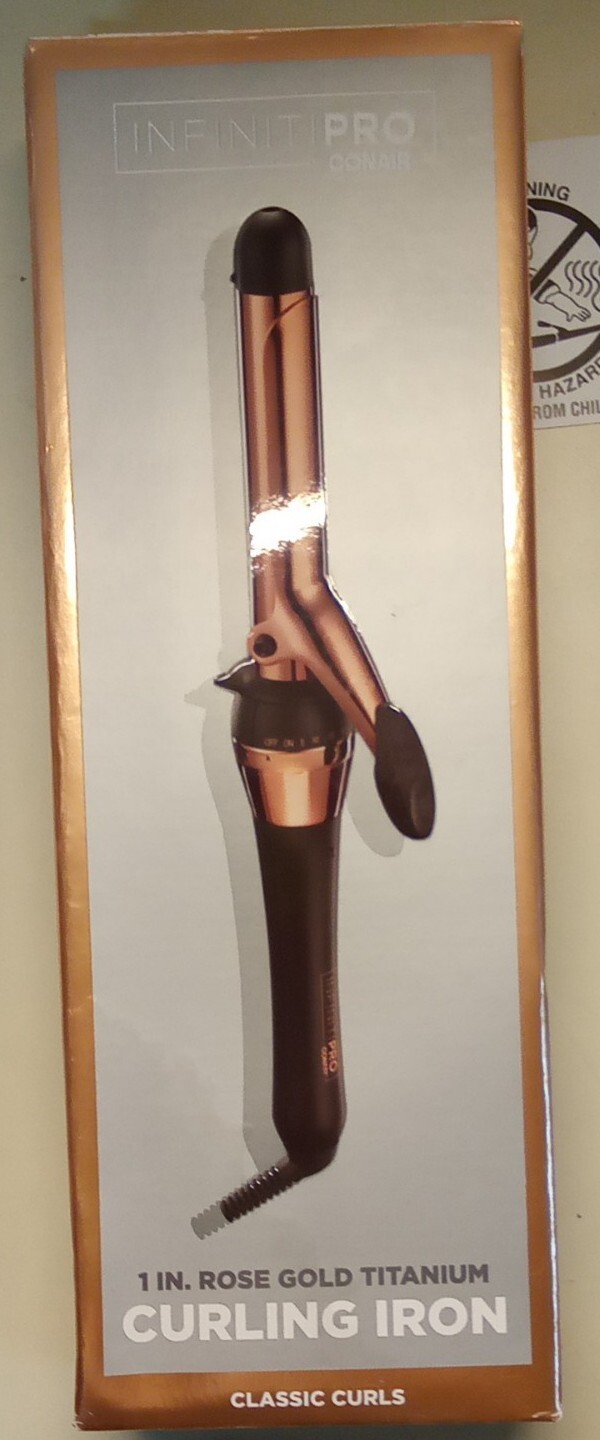 Infiniti PRO by Conair 1" Rose Gold Titanium Curling Iron CLASSIC CURL ...