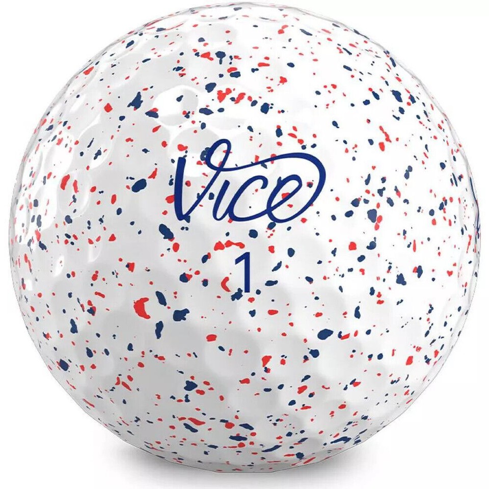 Vice Pro Drip Golf Balls 12pk - Red/Blue/White | eBay
