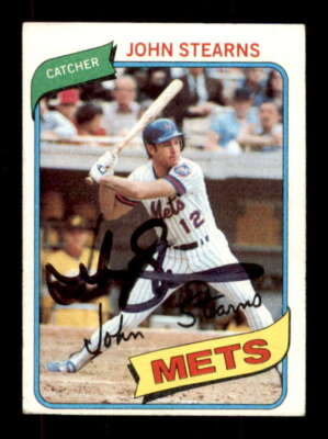 1980 Topps #76 John Stearns AUTOGRAPHED!!! Mets 235689 | eBay