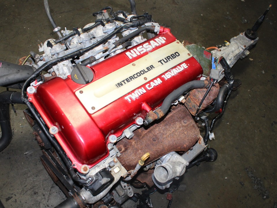 JDM Nissan SR20DET SR20 2.0L Turbo Engine & 5 Speed M/T 180SX 200SX S13 ...