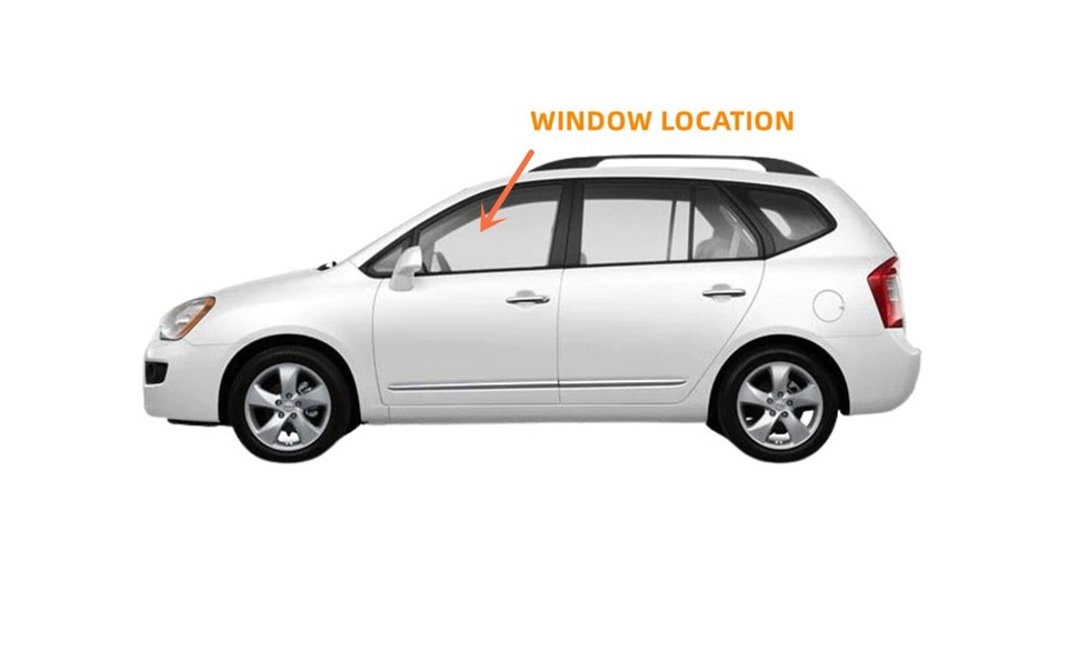 Driver/Left Side Front Door Window Glass For 2007-2011 Kia Rondo | eBay