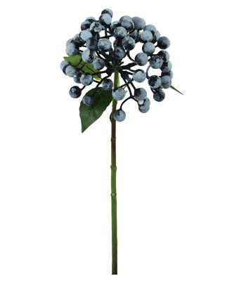 Realistic Artificial Blueberry Stem, Faux Blue Berry Stem, Ball of ...