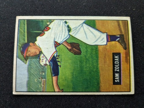 1951 Bowman Baseball Card # 114 Sam Zoldak - Philadelphia Athletics (VG ...