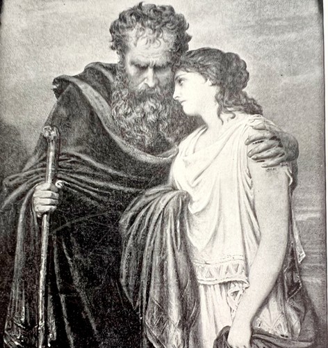 Oedipus And Antique Art Print 1893 Victorian Mythology Antique DWS5A | eBay