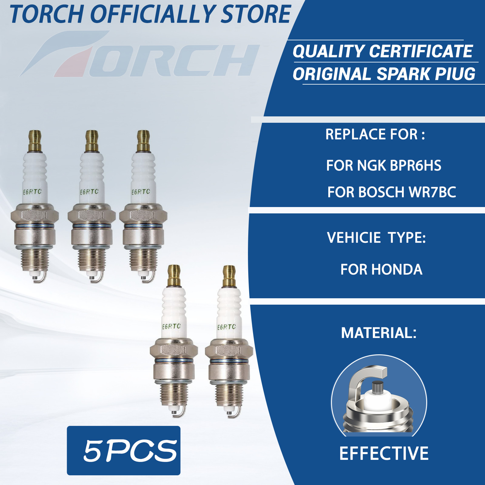Torch E6RTC - Alternative spark plugs