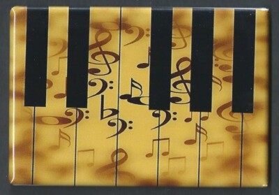 PIANO *2x3 FRIDGE MAGNET* STRING INSTRUMENT SYMPHONY ORCHESTRA MUSIC ...