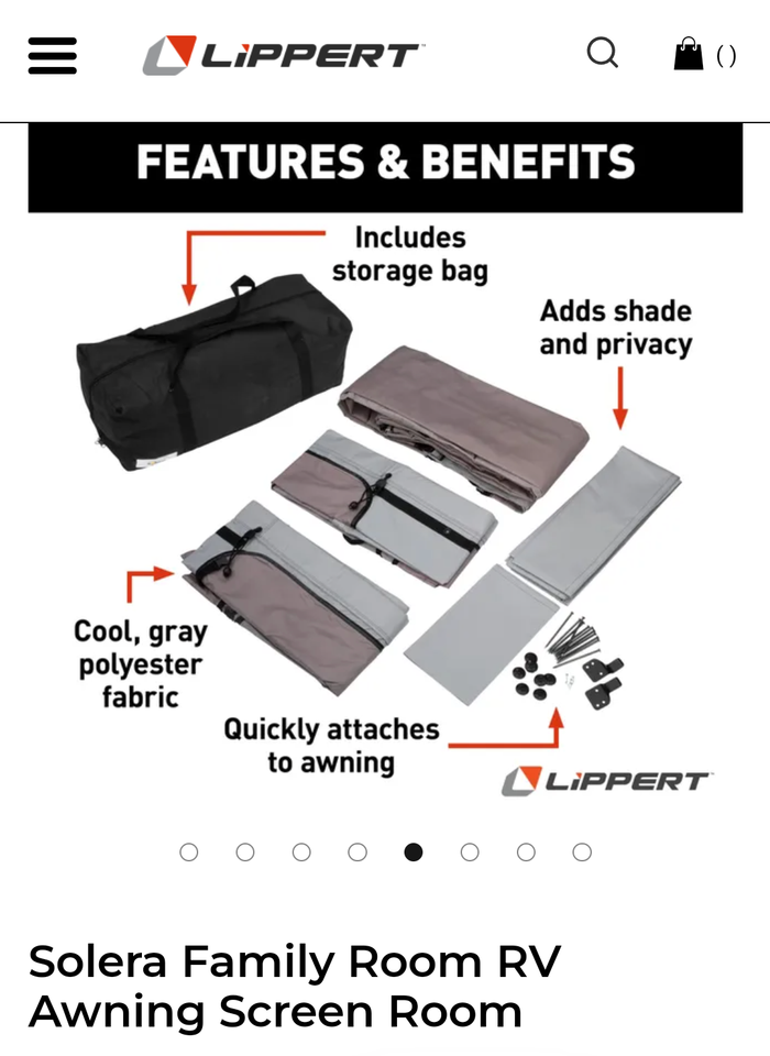 Lippert Solera Family Room RV Awning Screen Room | eBay