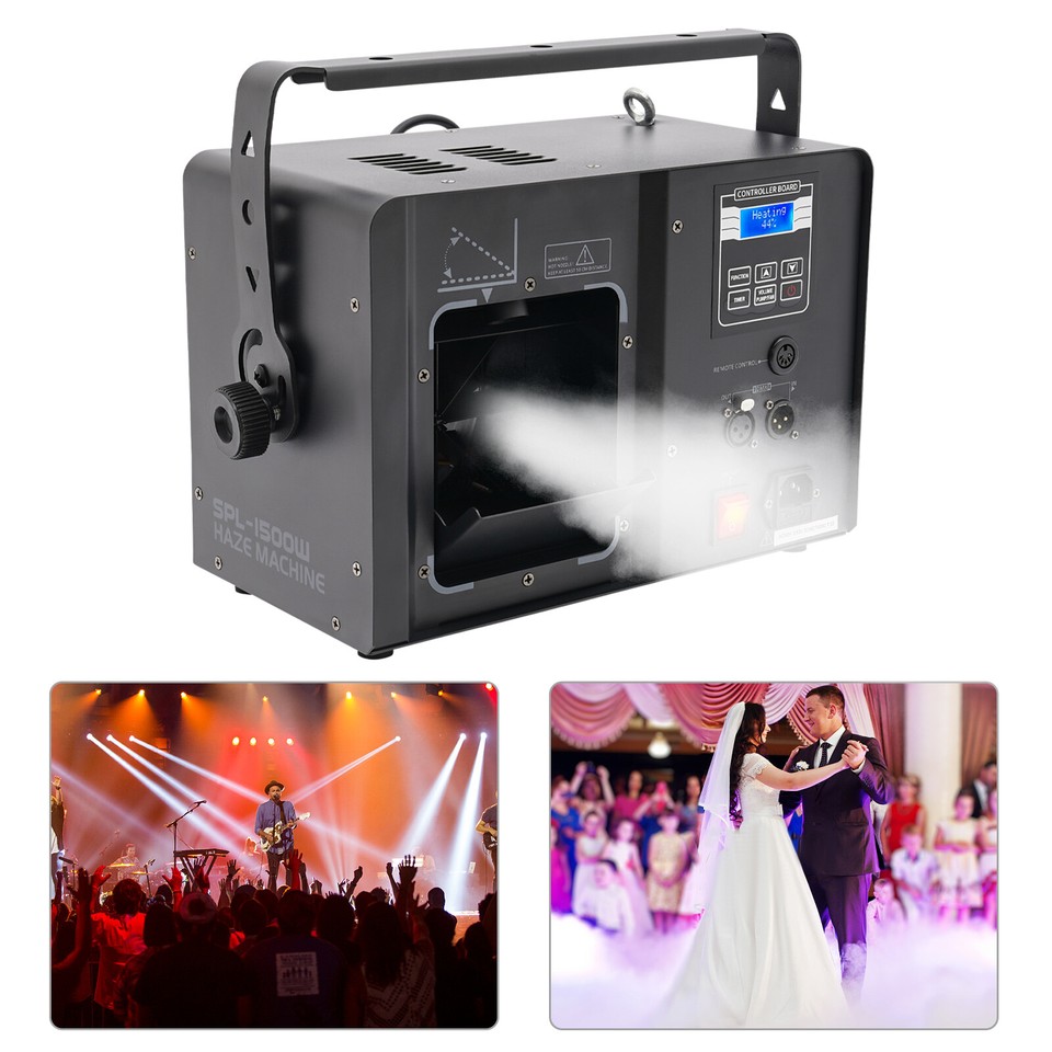 1500W Metal Stage Mist Haze Machine W/Remote Control DJ Stage Effect ...