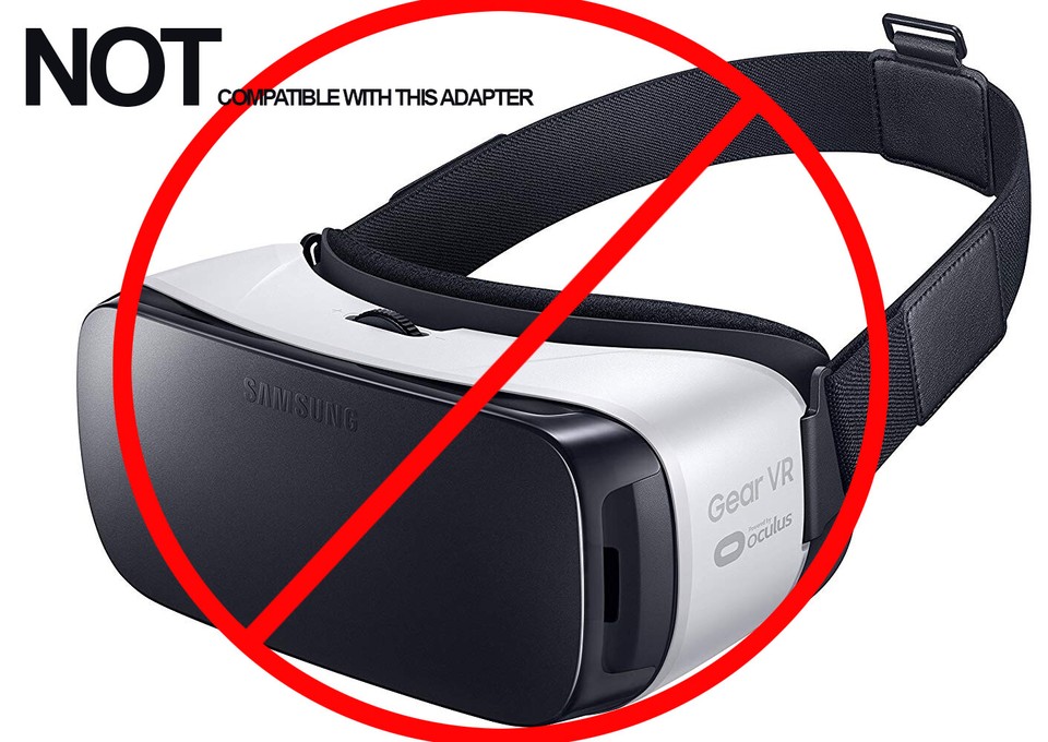 SAMSUNG GEAR VR TYPE C USB ADAPTER 2017 324 S8 S9, S10, S10e GH98 ...