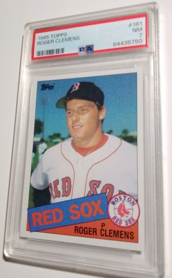 Roger Clemens 1985 Topps Rookie Card Graded PSA NM 7 Boston Red Sox | eBay