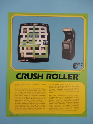 Crush Roller Video Arcade Machine Flyer Original Exidy Brochure V2 | eBay