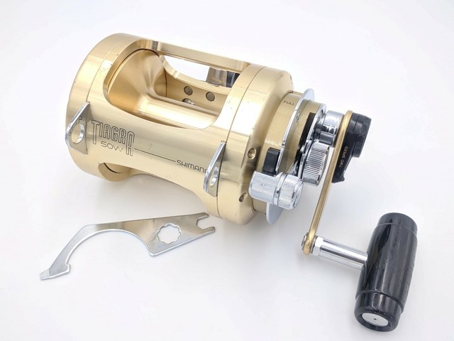 SHIMANO TIAGRA 50W L.RS CONVENTIONAL TWO-SPEED SALTWATER FISHING REEL ...