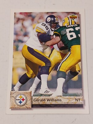 Gerald Williams Pittsburgh Steelers 1992 Upper Deck Card #563 | eBay