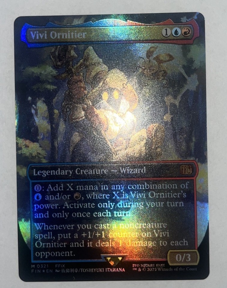 FINAL FANTASY MTG Vivi Ornitier (Borderless) Final Fantasy Foil M0321 ...