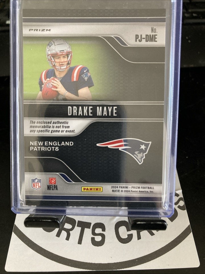 2024 PRIZM GREEN PREMIER JERSEYS RED PATCH ROOKIE DRAKE MAYE!#PJ-DME ...
