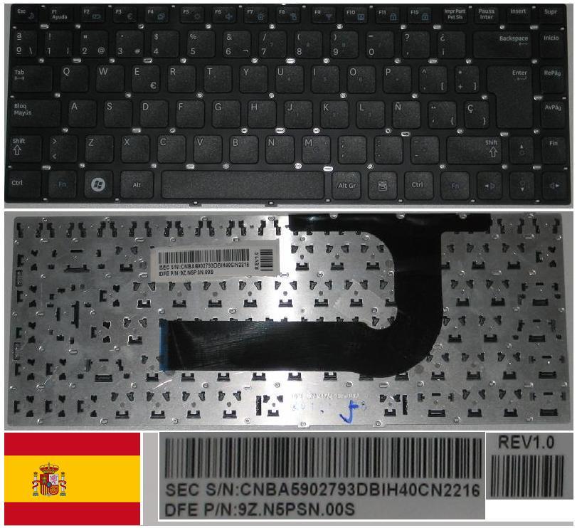 Spanish Qwerty Keyboard SAMSUNG P35 Q43 BA59-02793D 9Z.N5PSN.00S Series ...