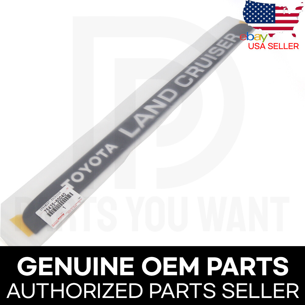 GENUINE Toyota 91-97 Land Cruiser FJ80 Back Door Emblem Badge Logo ...