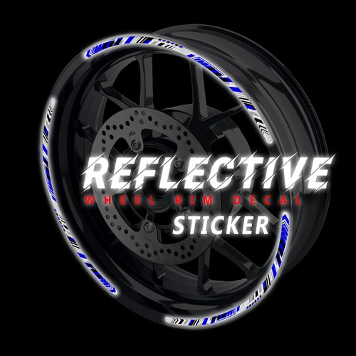 SH15 Blue 17 INCH REFLECTIVE RIM STICKER For Yamaha YZF-R7 21 22 | eBay