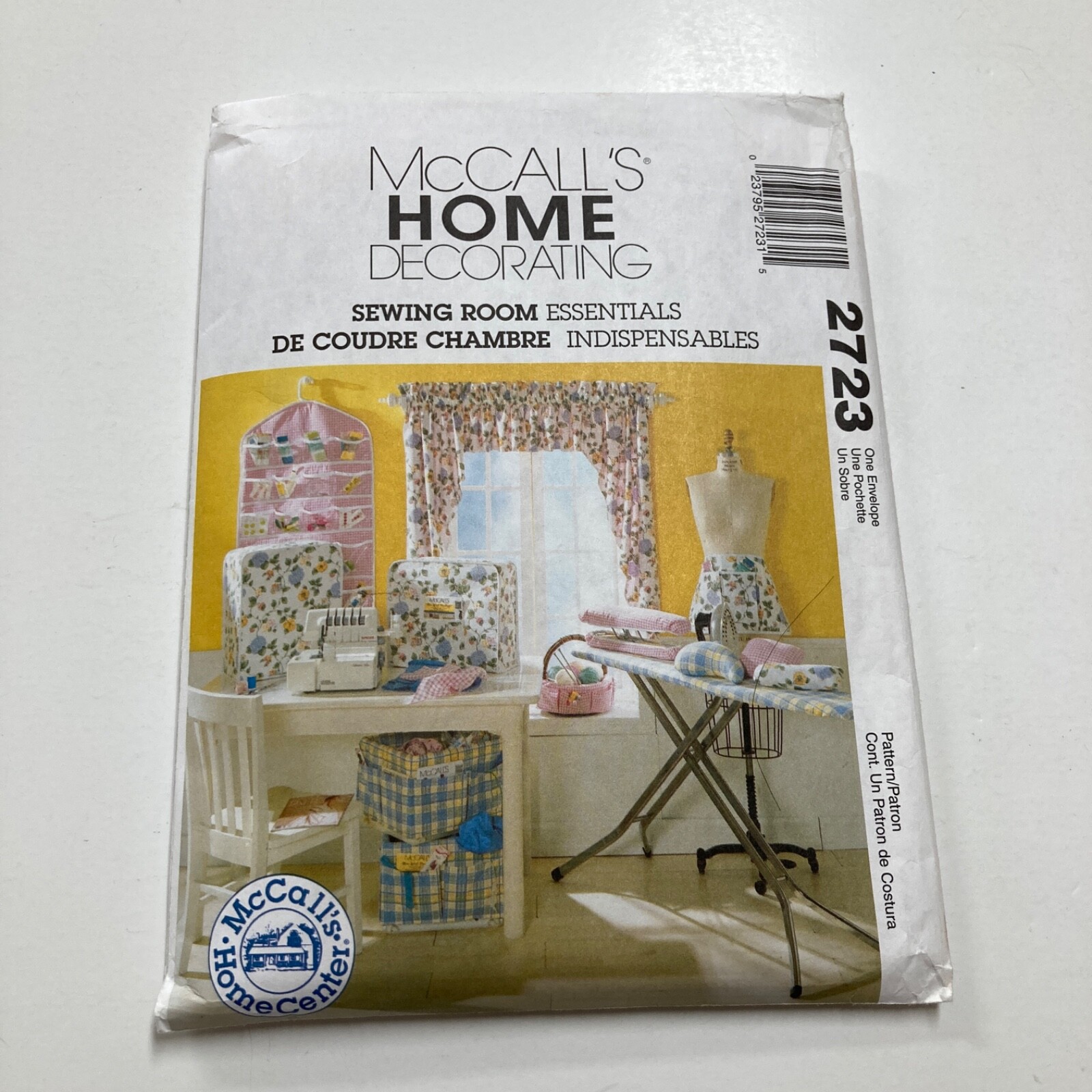 McCall's 2723 Uncut Pattern Home Decorating Sewing Room Essentials for ...