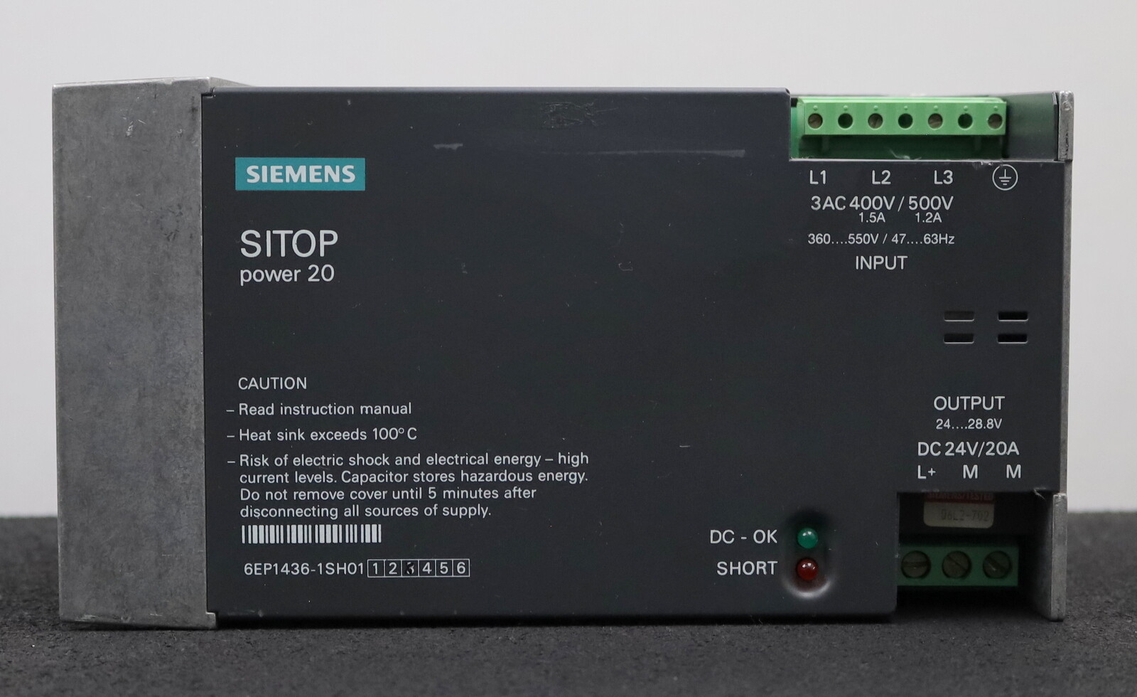 SIEMENS SITOP Power 20 Stromversorgung 6EP1436-1SH01 E-Stand: 3 ...