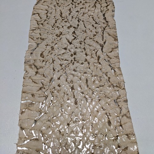 Vintage Wrinkl Metallic Genuine Snakeskin Snake Skin Leather Craft ...