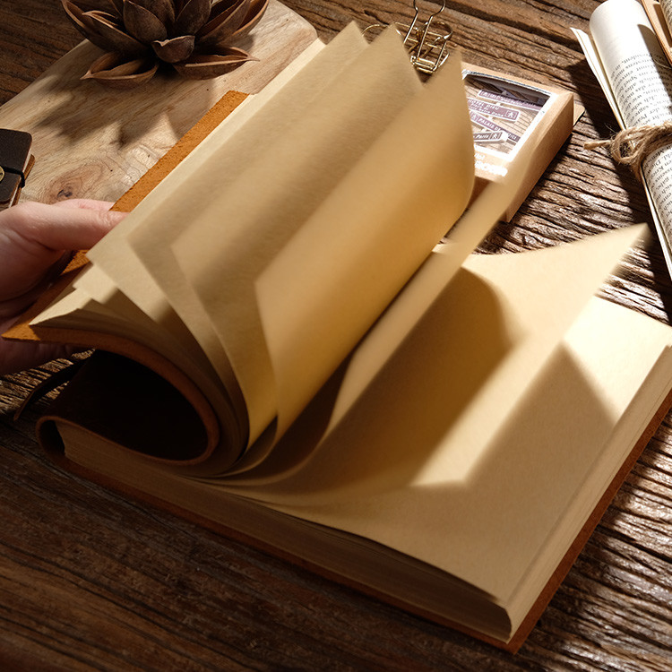 Handmade Thick Vintage Leather Sketch Book Drawing Book Luxury Notebook ...