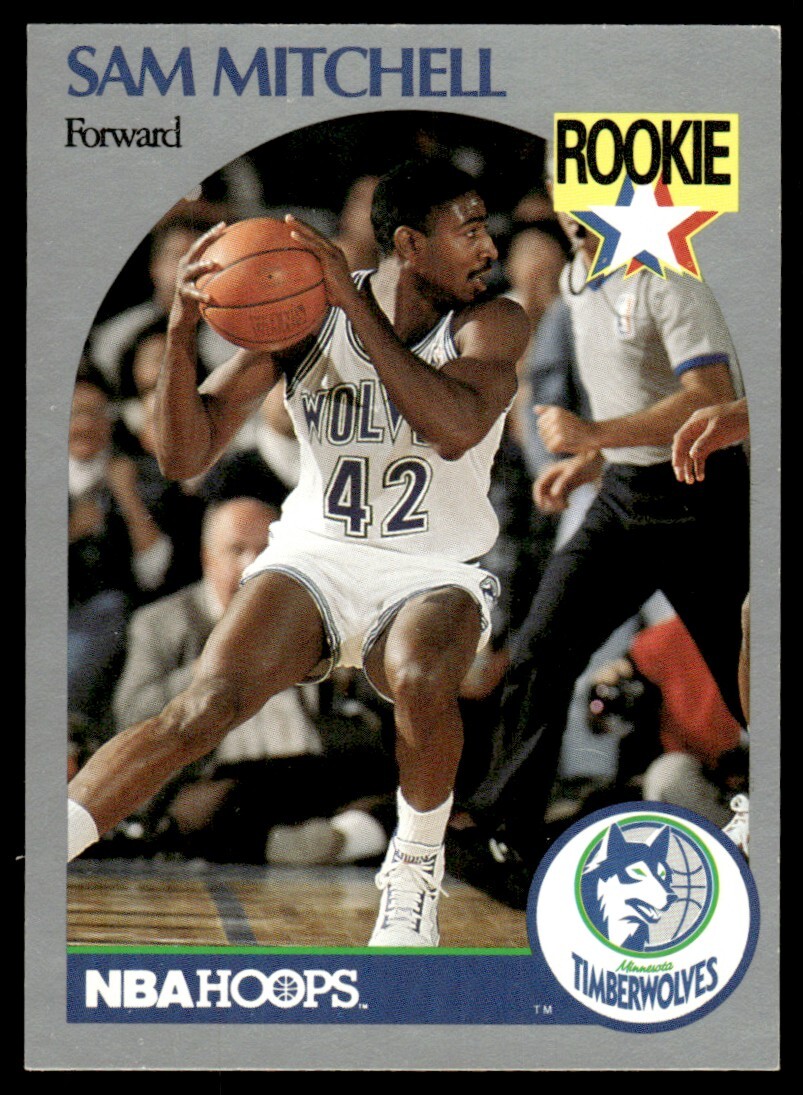 1990-91 NBA Hoops #188 Sam Mitchell Rookie Minnesota Timberwolves | eBay