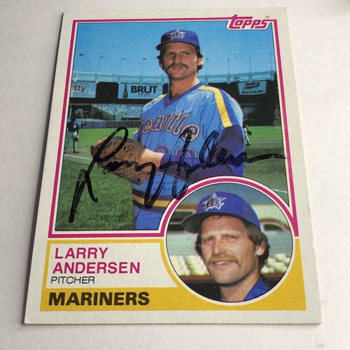 Larry Andersen Signed autographed MLB Baseball card 1983 Topps #234 ...