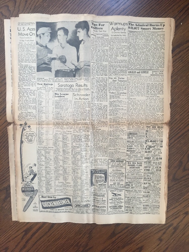 Babe Ruth Dies New York Journal American newspaper August 17 1948 Rare ...