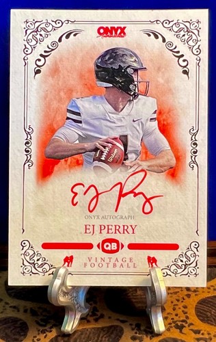 2022 Onyx Vintage Red Auto SSP EJ Perry on Card Auto /25 Rookie #VAEP ...