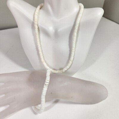 vintage pucca puka shell necklace and bracelet set beach surfer ...