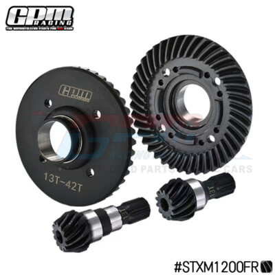 GPM Chrome Steel Front Rear Diff Gear helical teeth for TRAXXAS X-MAXX ...