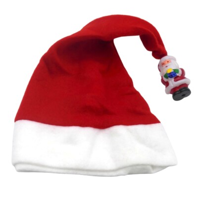 Christmas Hat Santa Blinking Party Celebration Fest Battery Operated | eBay
