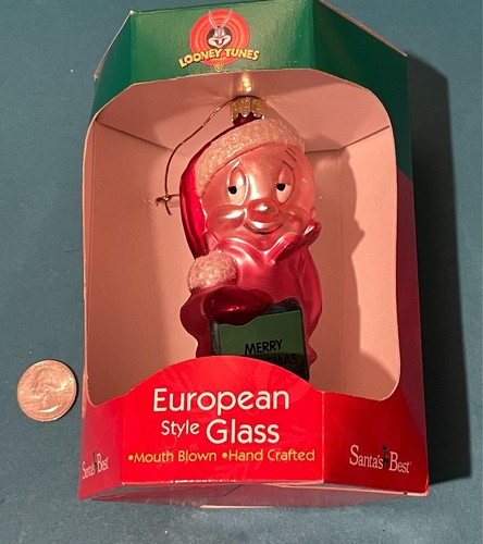 Elmer Fudd Christmas Ornament & Box Looney Tunes Santa's Best 2000 ...
