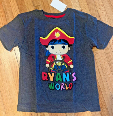 Ryan's World Ryan Boy's Graphic Tee Shirt PIRATE Size 5/6 | eBay