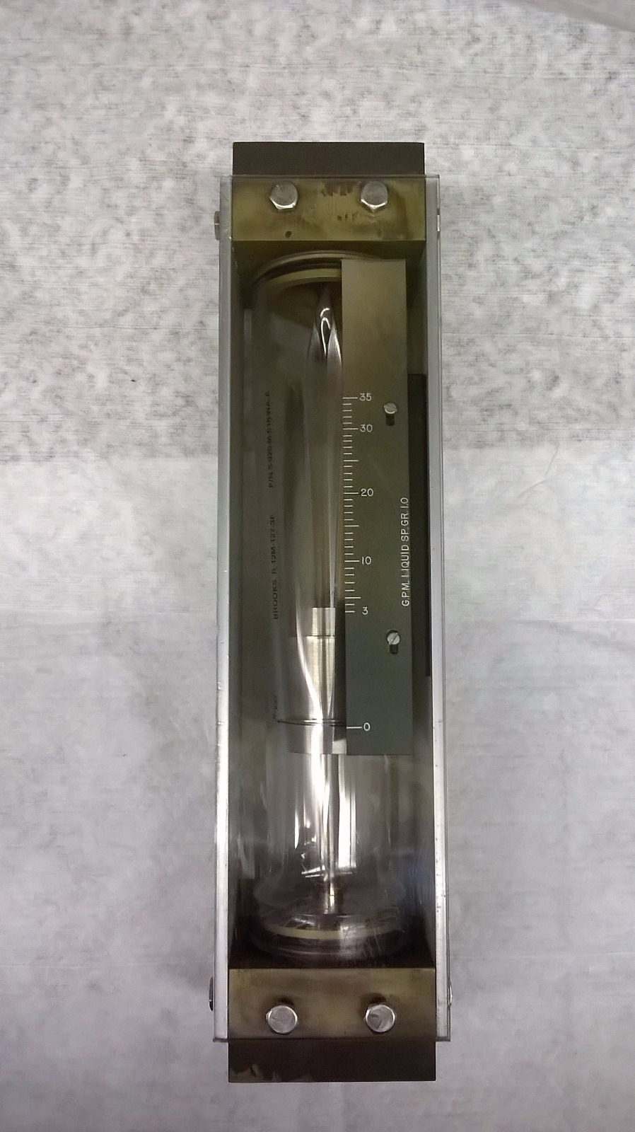Brooks Rotameter 1305D12D4A1A, 3 to 35 GPM | eBay