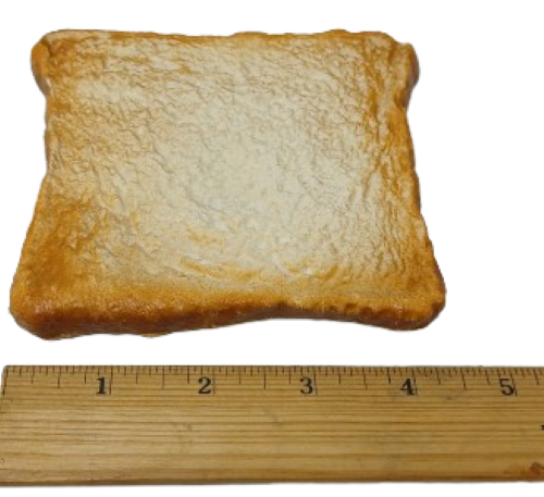 Play Food Display Vintage Realistic Toast Slice | eBay