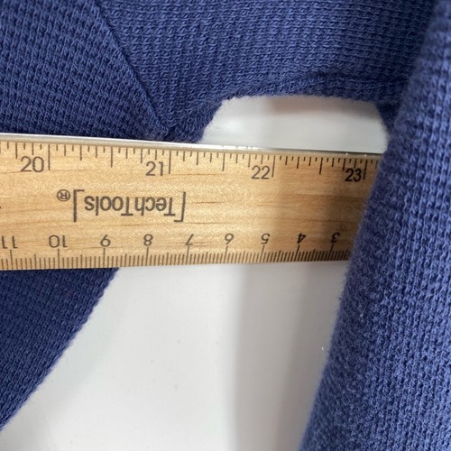 Frette Unisex Navy Blue Textured Cotton Bathrobe Quiet Luxury Lounge XL ...