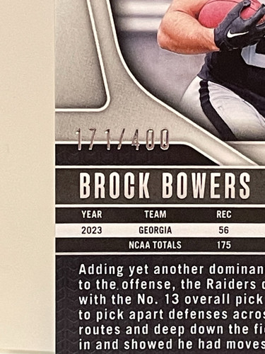 🏈 2024 Panini Prizm - Rookies Pandora Prizm #315 Brock Bowers 201/400 ...