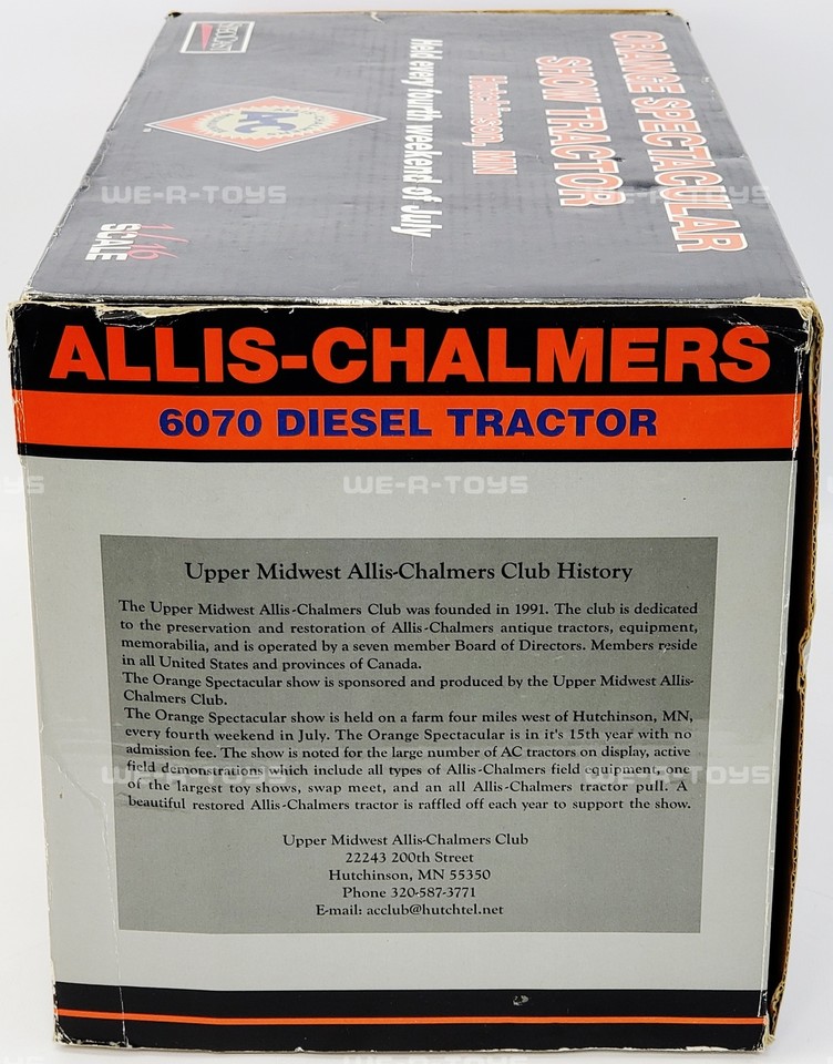 SpecCast Allis-Chalmers 6070 Diesel Tractor 2007 AGCO No. SCT 292 NEW ...