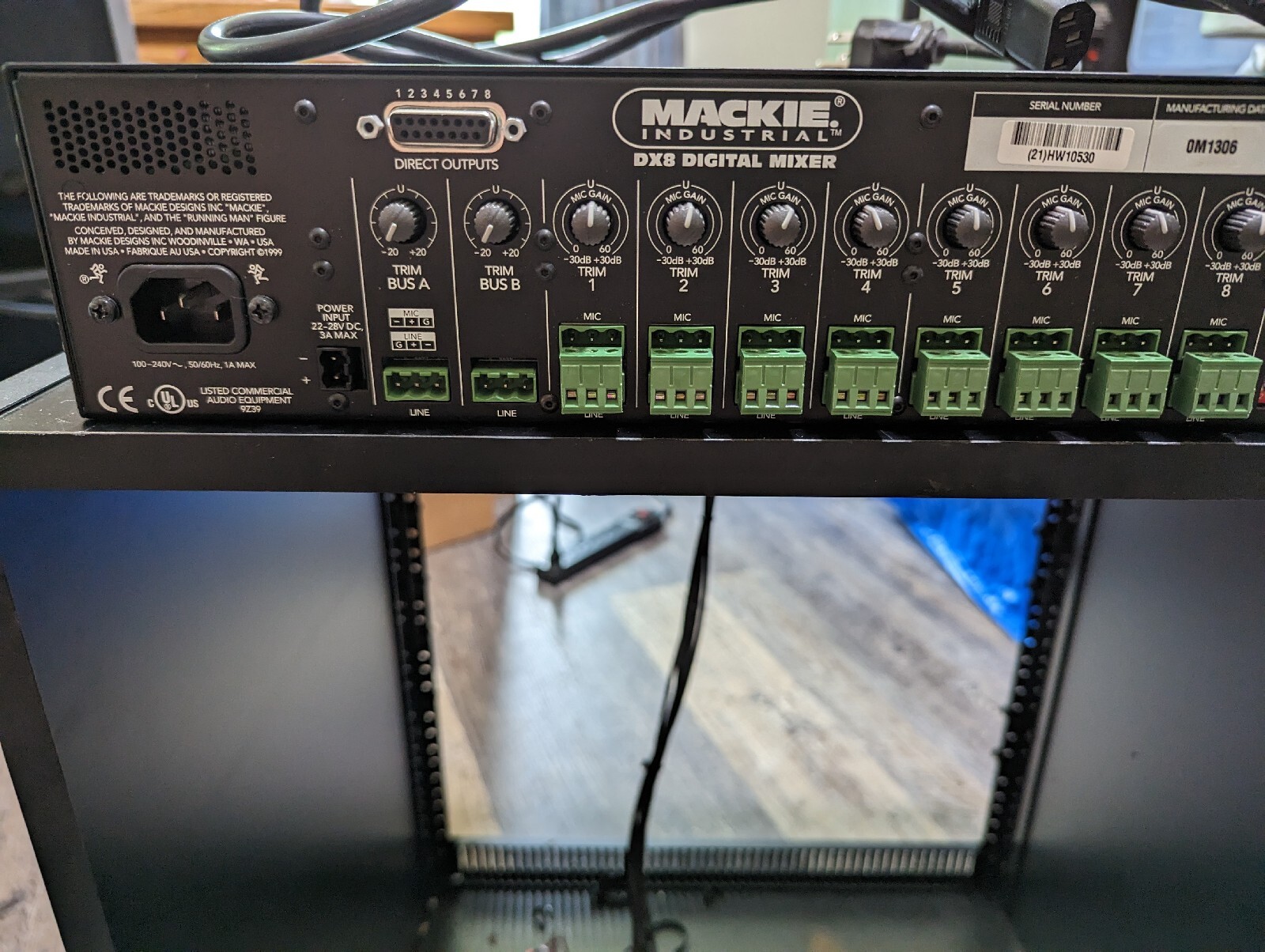 Mackie Industrial DX8 Digital Audio Eight-Channel Stereo Power Mixer | eBay