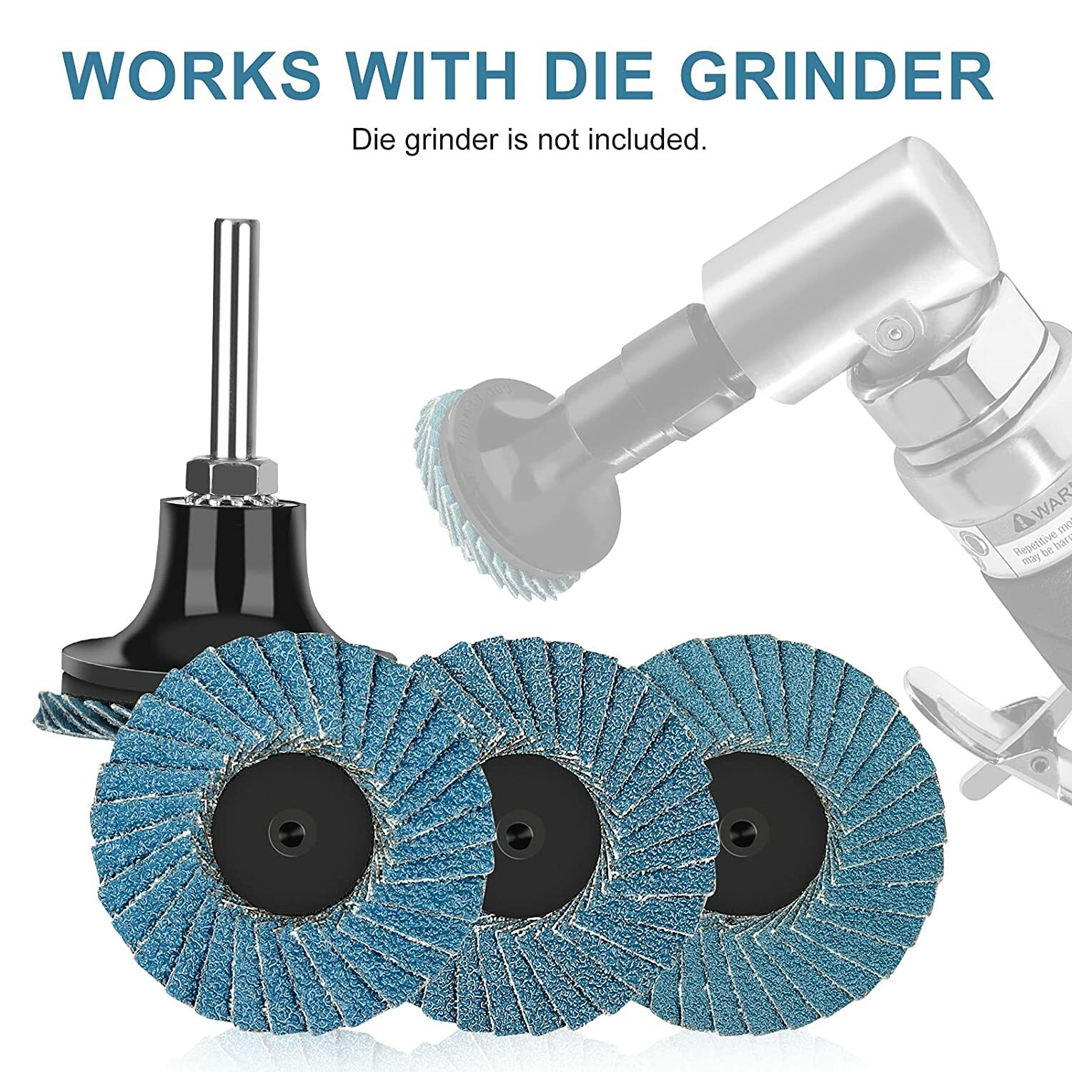 2" 50mm TYPE R FLAP DISC QUICK CHANGE GRINDING SANDING WHEEL 60-120 ...